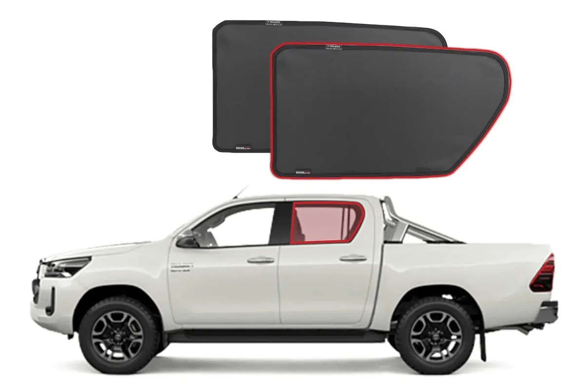Toyota Hilux 8th Gen | TruckMasters OX Car Window Shades (AN120/AN130 ...
