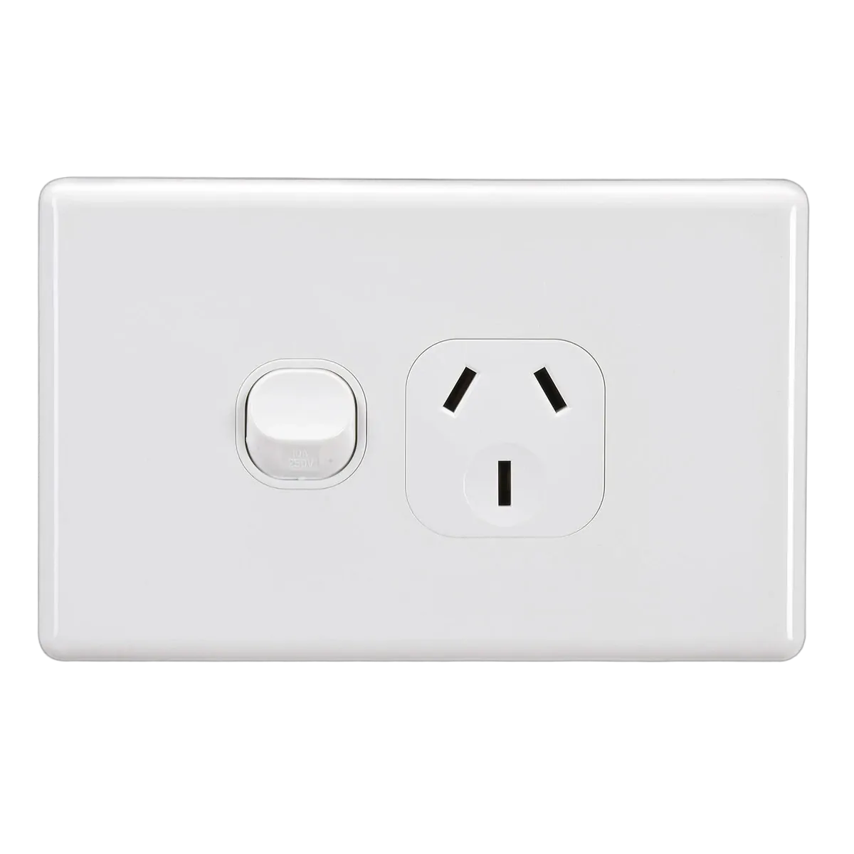 Projecta 10A Single Gpo Power Point - White | Outback Equipment