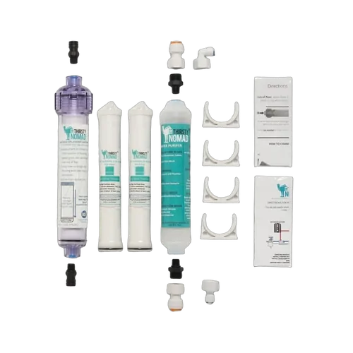 Thirsty Nomad Complete Caravan & RV Water Treatment System - Inside & Out